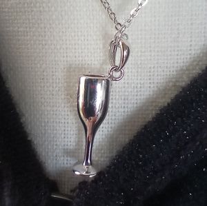 Bleu Sage | Jewelry | Bleu Sage Sterling Silver Crystal Glass Pendant ...